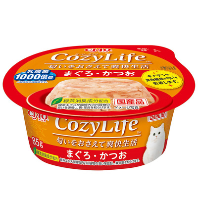 Cozy Life（コージーライフ） カップ まぐろ・かつお | 商品情報 - キャットフード - | いなばペットフード株式会社